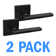 Nuk3y Matte Black Double Dummy Door Lever & Reviews | Wayfair